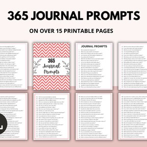 365 Journal Prompts, Daily Gratitude Journal Prompts, Digital Journal ...