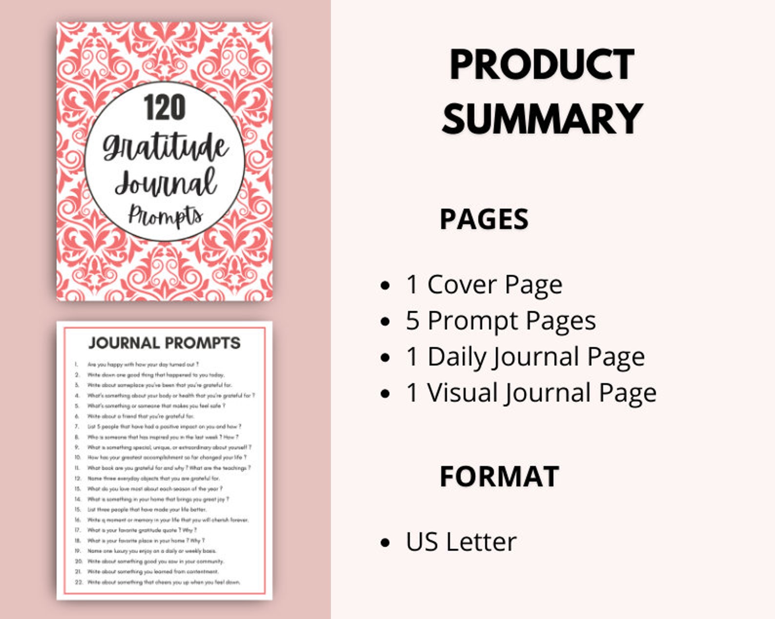 120 Gratitude Journal Prompts, Daily Journal Writing Prompts ...