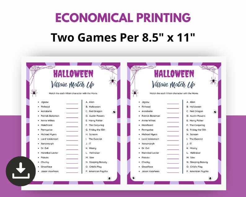 Halloween Villain Match up Quiz, Halloween Movie Quiz, Scary Movie ...