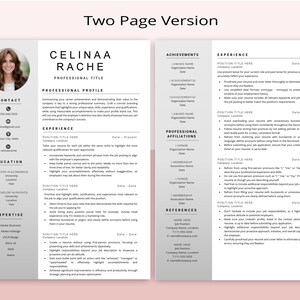 Professional Resume Template for Word & Pages, Clean CV Template With ...