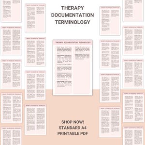 Therapy Documentation Terminology Guide - Essential Mental Health Terms ...
