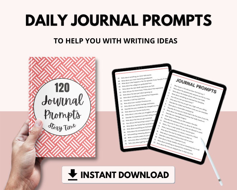 120 Story Time Journal Prompts, Story Writing Journal, Self Care ...