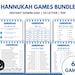 Hanukkah Party Games Bundle, Printable Hanukkah Games, Jewish Games ...