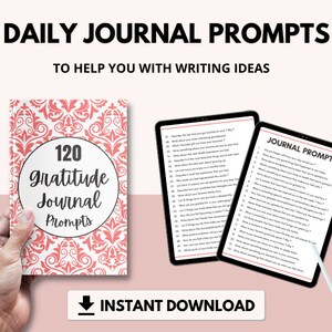 120 Gratitude Journal Prompts, Daily Journal Writing Prompts ...