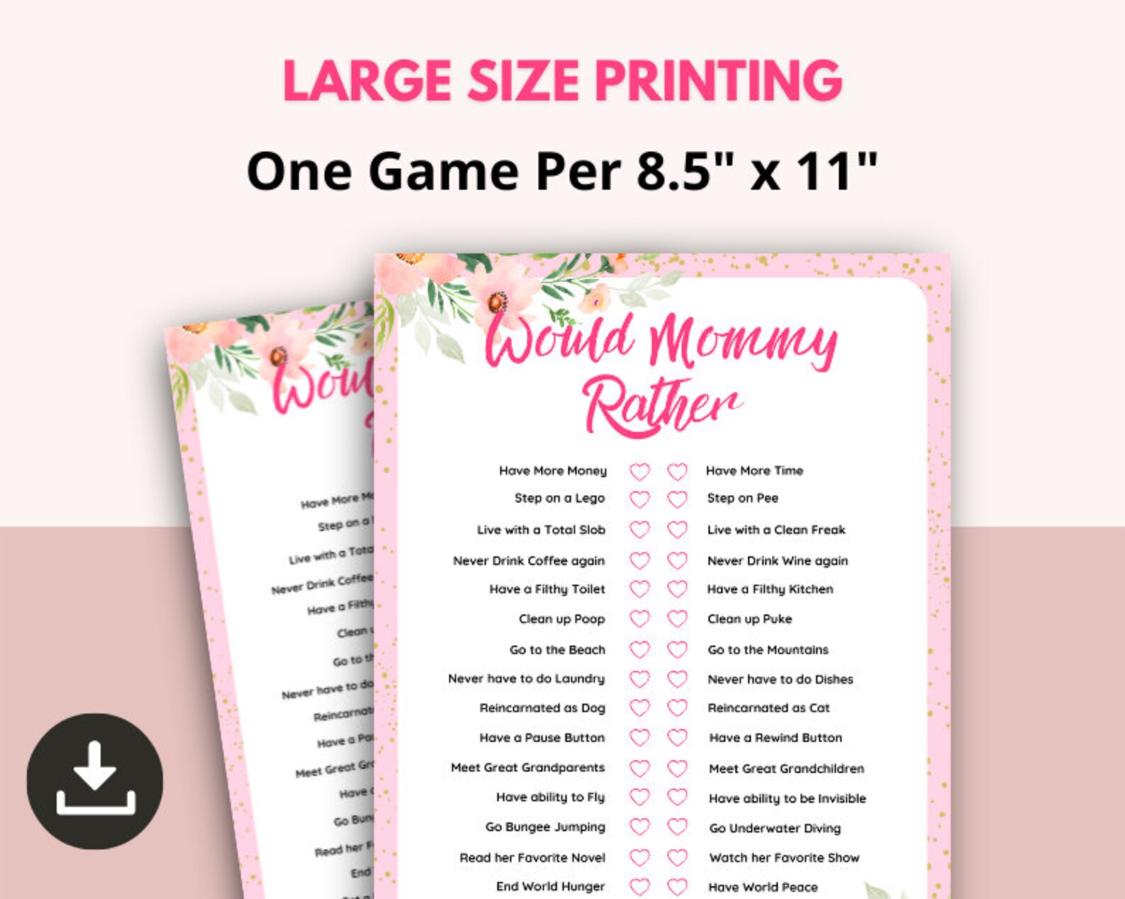 Would She Rather Game, How Well You Know Mom Quiz, Would Mommy Rather ...