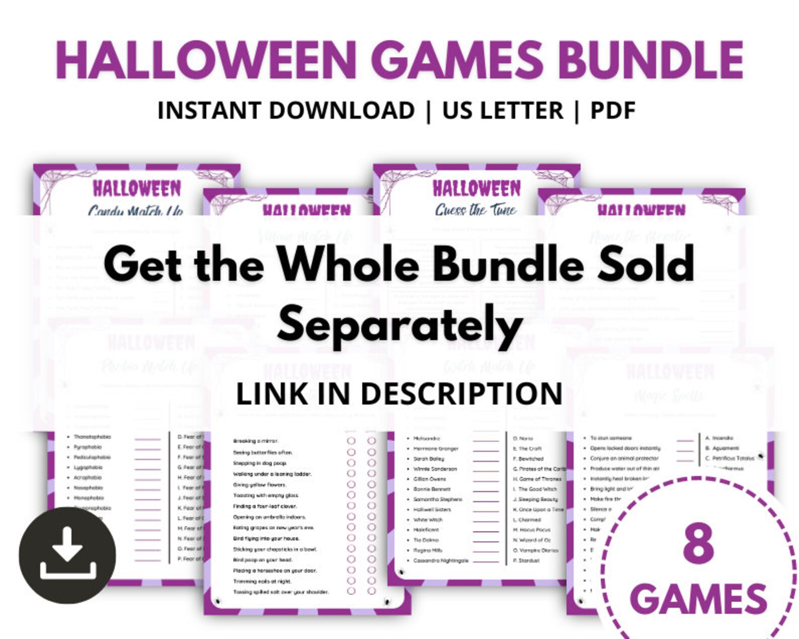 Halloween Movie Witch Match up Game, Which Witch Trivia, Match the ...