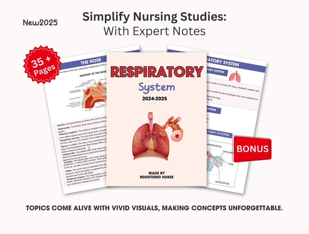 Respiratory System Notes, Respiratory Disorders, Med Surg, Nursing ...
