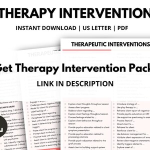 Therapeutic Intervention Words & Phrases, Therapy Abbreviations ...