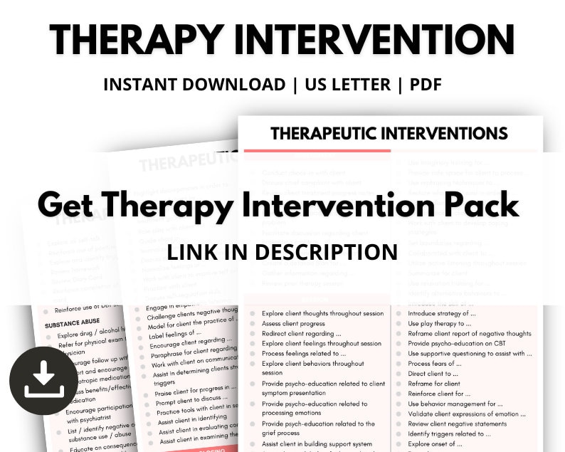 Therapeutic Intervention Words & Phrases, Therapy Abbreviations ...