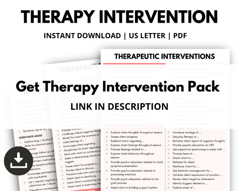 Therapeutic Intervention Words & Phrases, Therapy Abbreviations ...