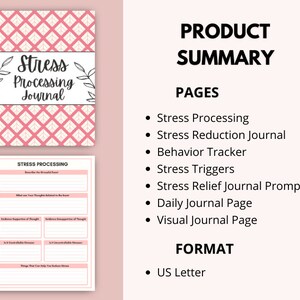 Stress Processing Journal, Stress Reduction Journal, Stress Relief ...