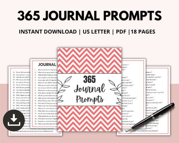 365 Journal Prompts Daily Gratitude Journal Prompts Digital - Etsy