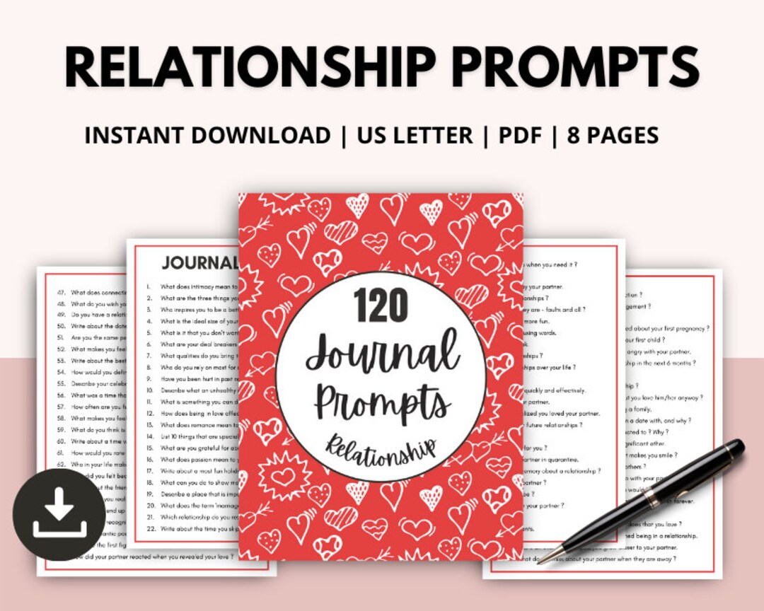 120 Relationship Journal Prompts, Couple Counseling, Love Journal, Self ...