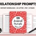 120 Relationship Journal Prompts Couple Counseling Love - Etsy