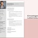 Application Template, Resume Template, German CV, Application Templates ...