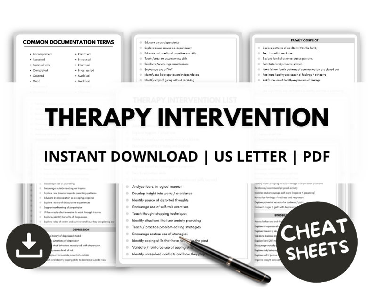 Therapist Bundle, Therapy Intervention, Therapy Goals, Therapy ...