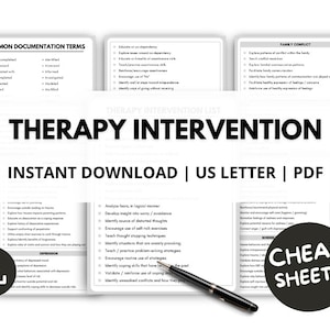 Therapist Bundle, Therapy Intervention, Therapy Goals, Therapy ...