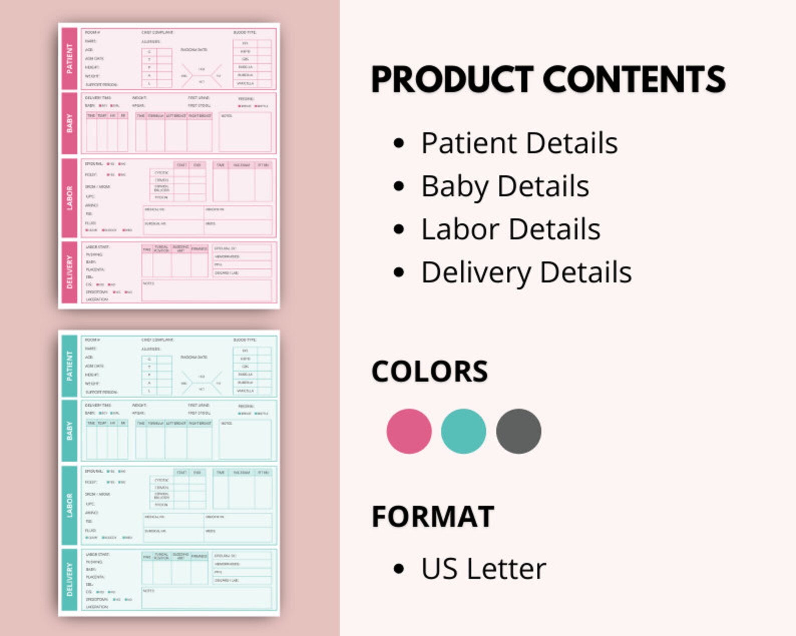 Labor and Delivery Nurse Report Template, Labor and Delivery Report ...