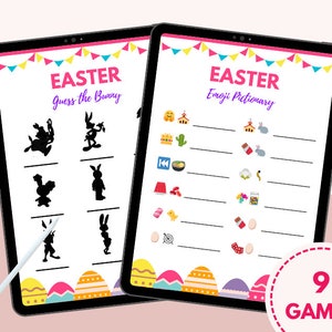 Easter Party Games Bundle, Easter Emoji Pictionary, Easter Bunny Quiz ...