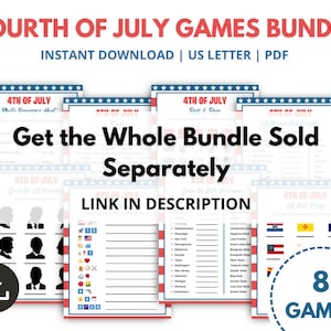 Fourth of July Roll and Race Game, 4th of July Party, Printable ...