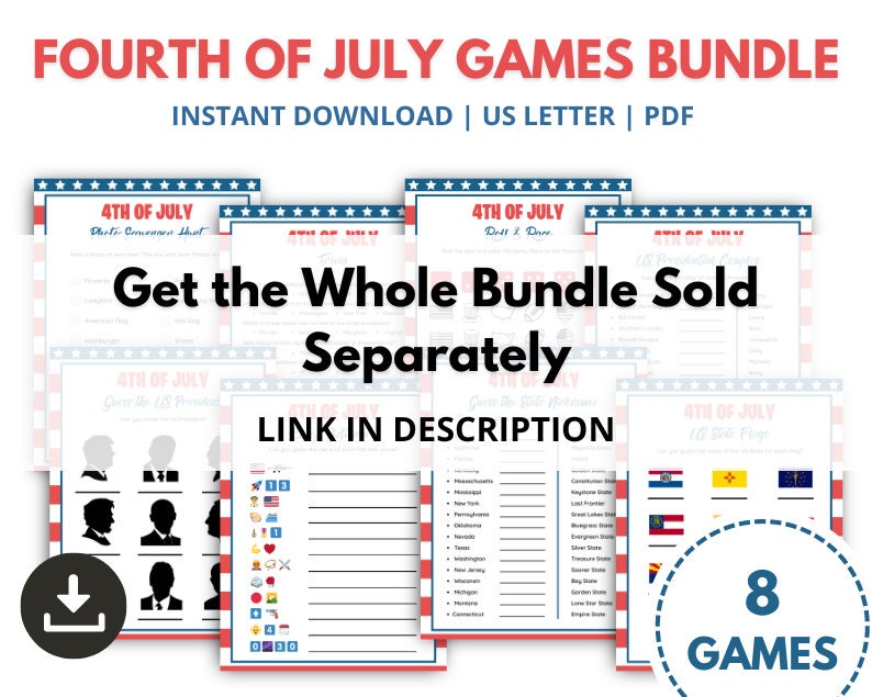 Fourth of July Roll and Race Game, 4th of July Party, Printable ...