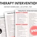 Therapeutic Interventions, Therapy Intervention List, Therapist Cheat ...