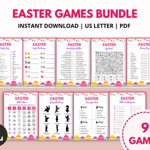 Easter Party Games Bundle, Easter Emoji Pictionary, Easter Bunny Quiz ...