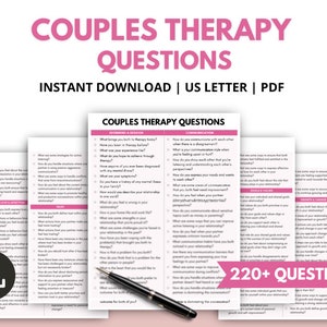 Couples Therapy Questions, Marriage Counseling Session Questions ...