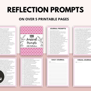 120 Self Reflection Journal Prompts, Daily Reflection Journal, Self ...