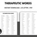 Therapy Words and Phrases, Clinical Documentation Terms, Case Manager ...