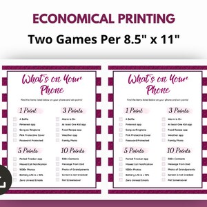 What’s on Her Phone Game, Adult Birthday Party Game, How Well You Know ...