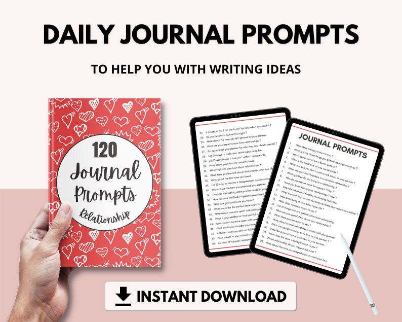 120 Relationship Journal Prompts, Couple Counseling, Love Journal, Self ...