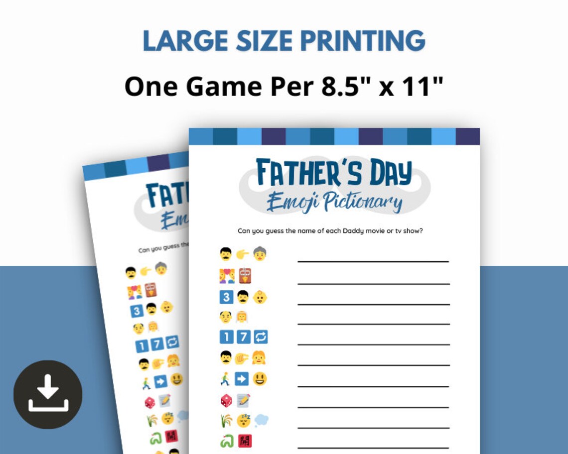 Fathers Day Emoji Pictionary Game, Daddy Emoji Quiz, Daddy Movie Trivia ...