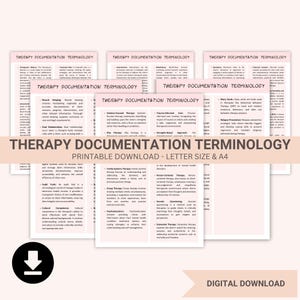 Therapy Documentation Terminology Guide - Essential Mental Health Terms ...
