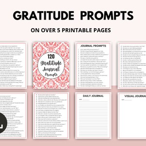 120 Gratitude Journal Prompts, Daily Journal Writing Prompts ...