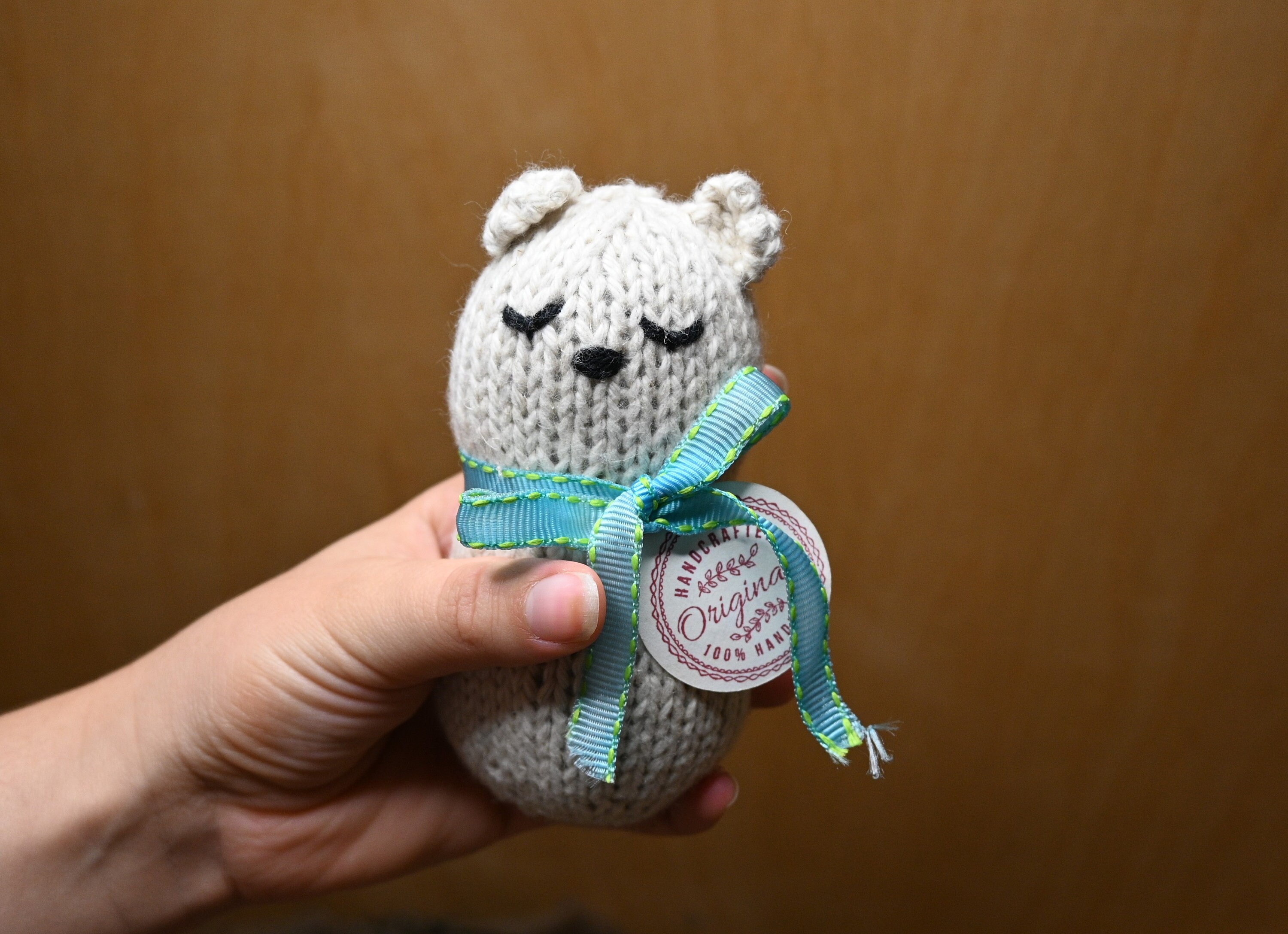 Cotton and Linen Marshmallow Bear Organic Cotton Toy, Baby Toy, Cuddle ...