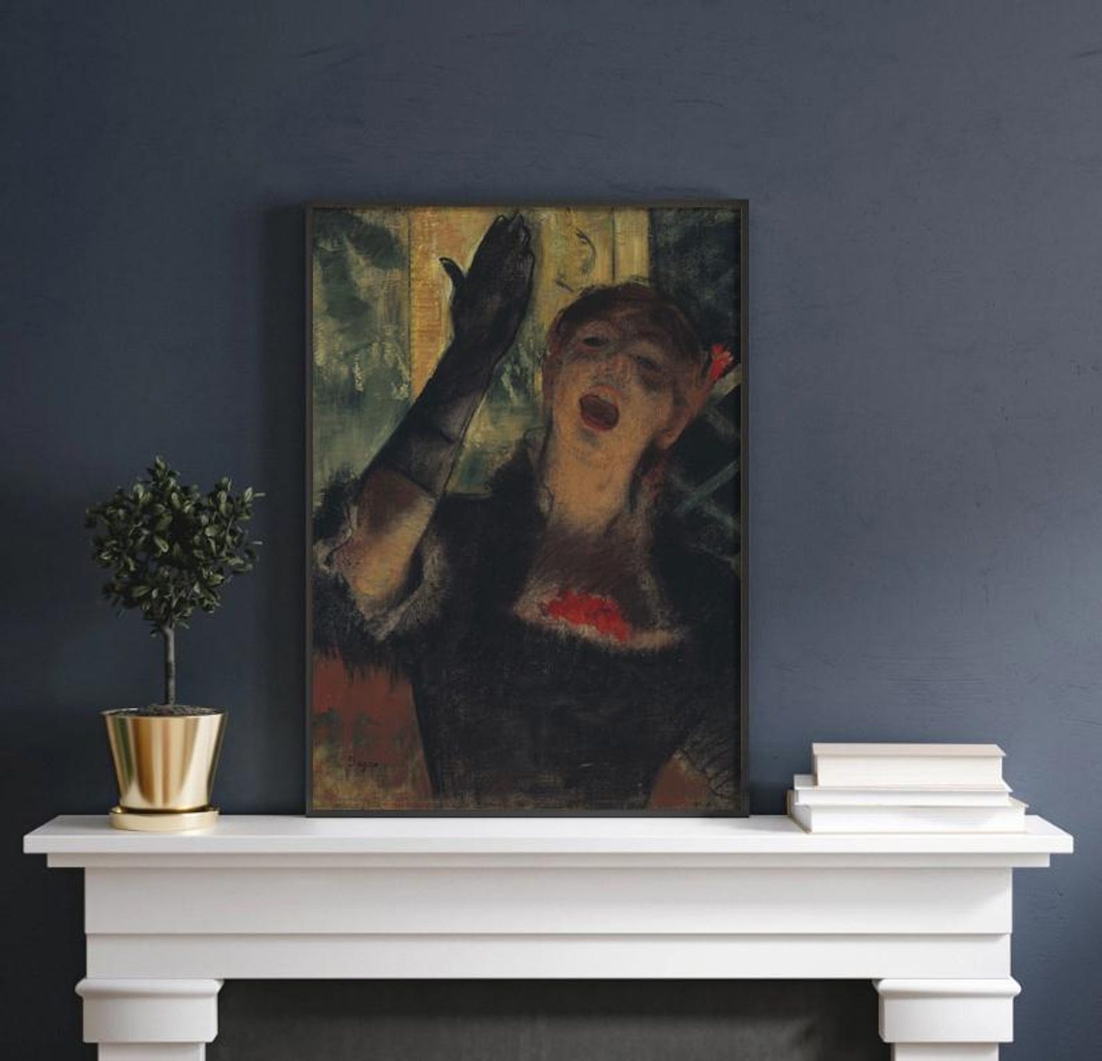 Cafe Singer, by Edgar Degas, Circa 1879 | Fine Art Print | Vintage ...