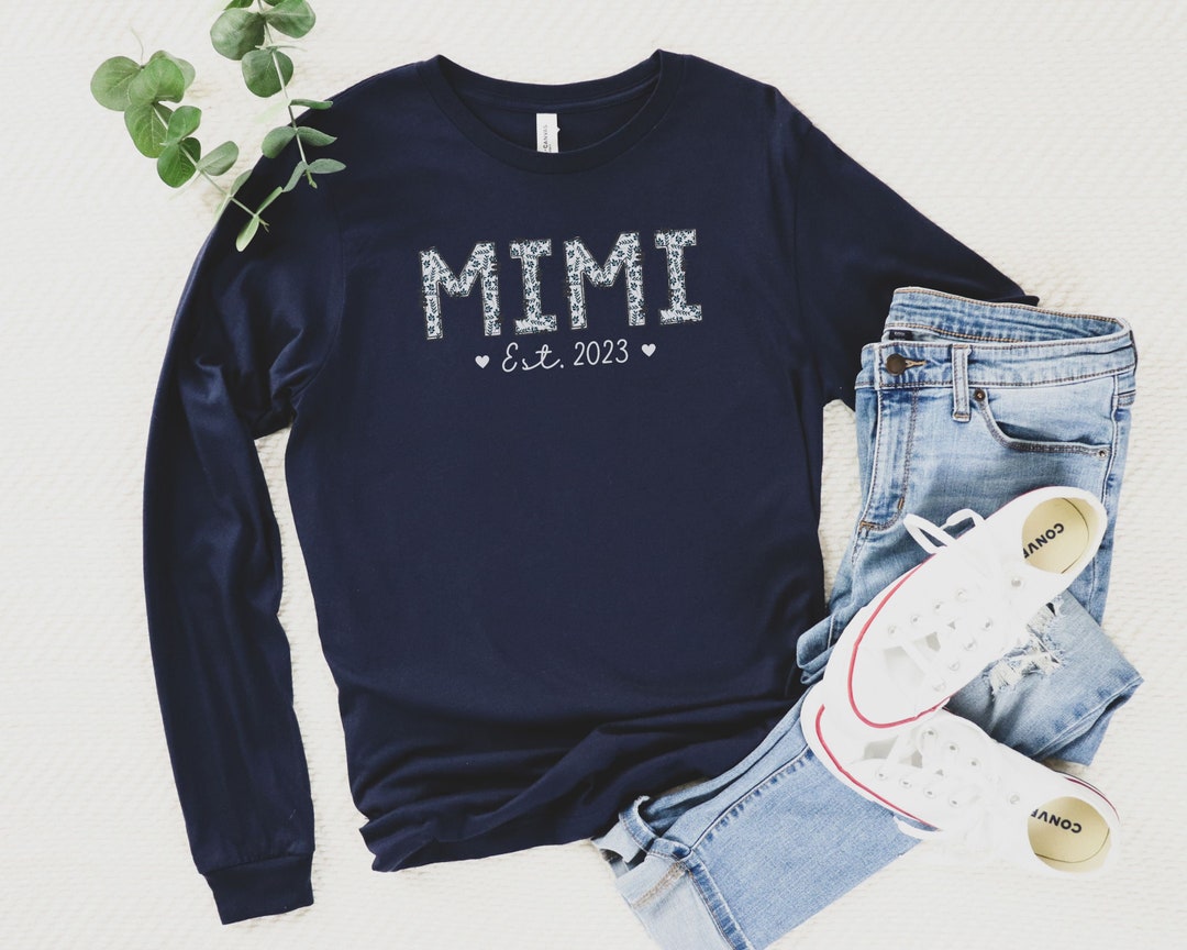 Mimi Personalized Long Sleeve Shirt Mimi Custom Tshirt New - Etsy