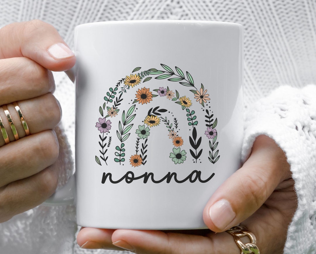 Nonna Mug Wildflowers Nonna Mug Grandmother Gifts Mothers Day Gift ...