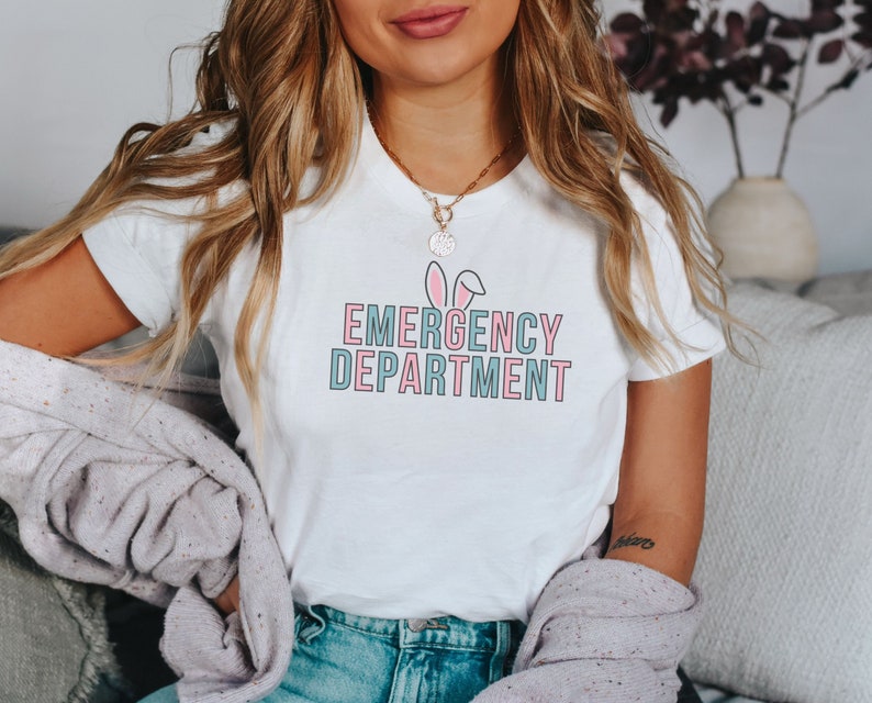 Easter Emergency Department Shirt Easter Bunny ER Nurse Tshirt - Etsy