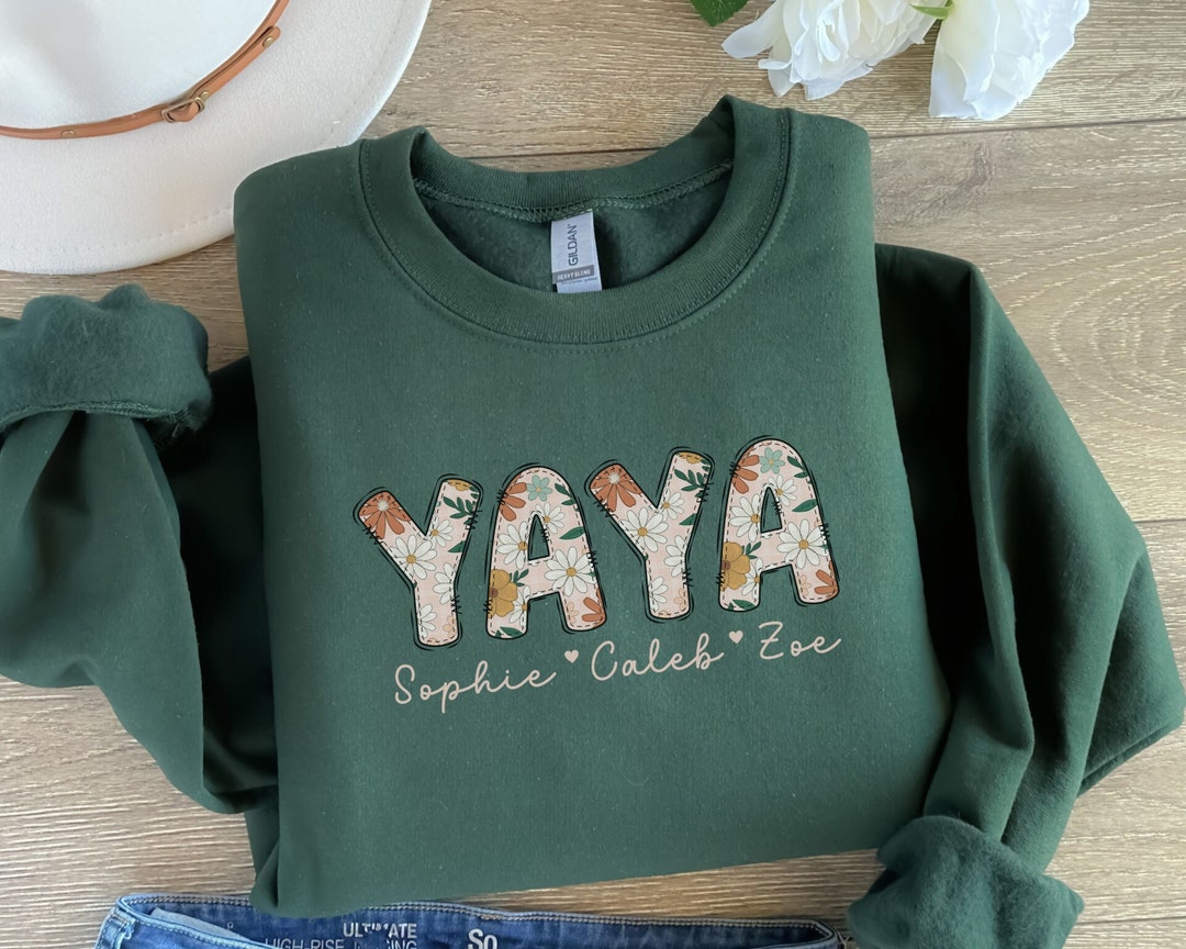 Yaya Sweatshirt Yaya Crewneck New Yaya Gifts Personalized Yaya - Etsy
