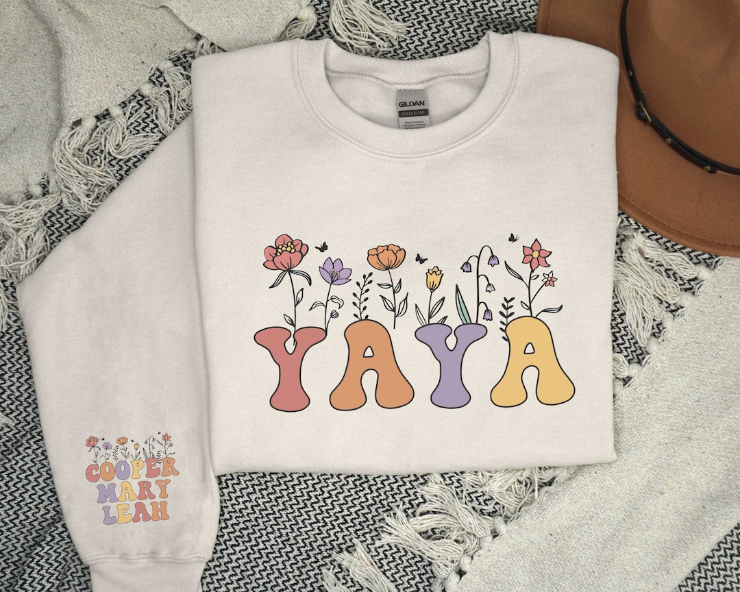 Yaya Sweatshirt Yaya Crewneck New Yaya Gifts Personalized Yaya Gift ...