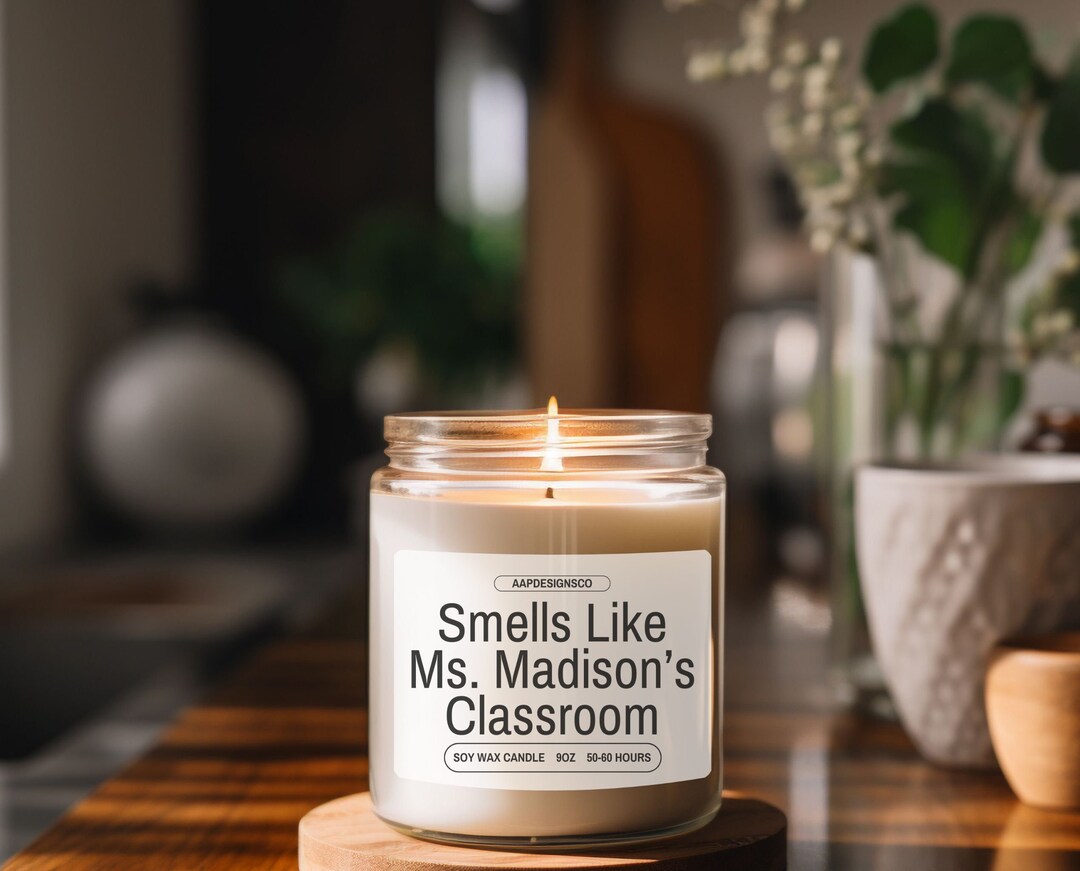 Teacher Personalized Candle Teacher Custom Soy Candle New Teacher Gifts ...