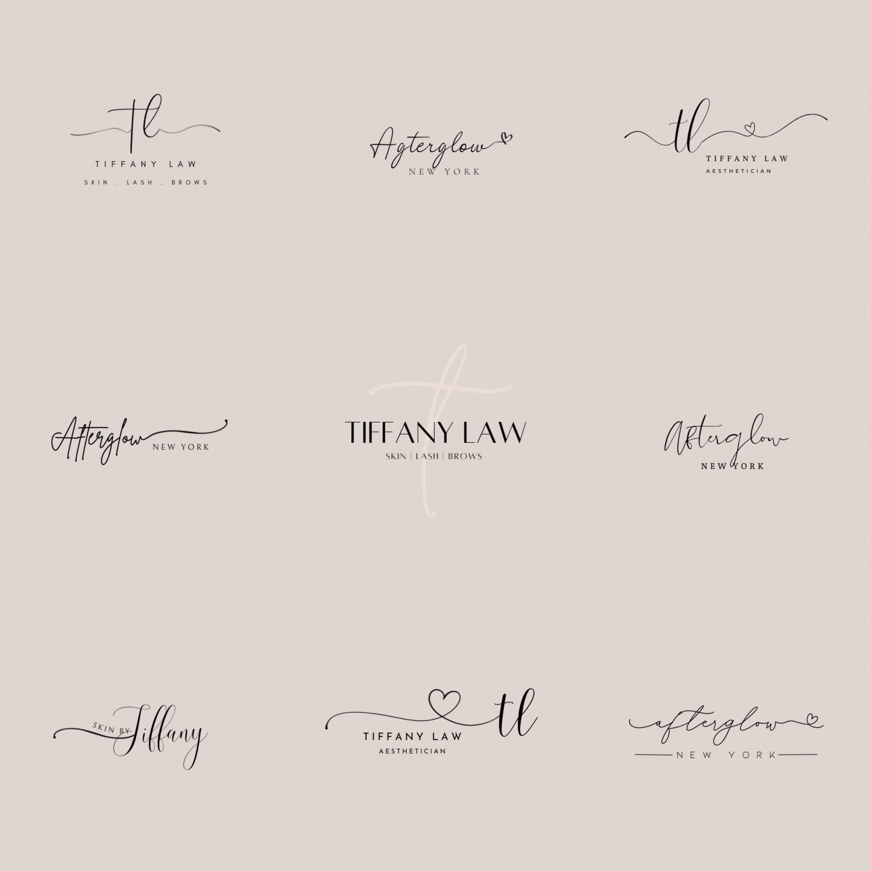 Minimalist Aesthetic Logo Template Instant Download DIY Logo - Etsy