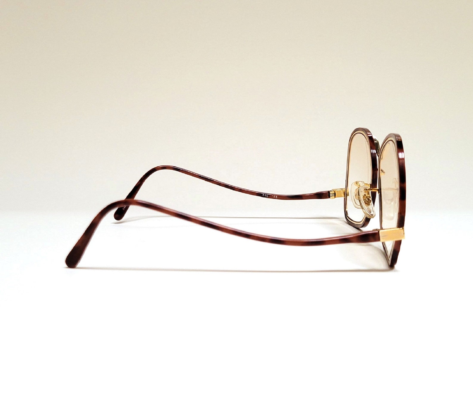 Vintage Tura 1980s Double Bridge Gold and Tortoise Shell Eyeglasses - Etsy