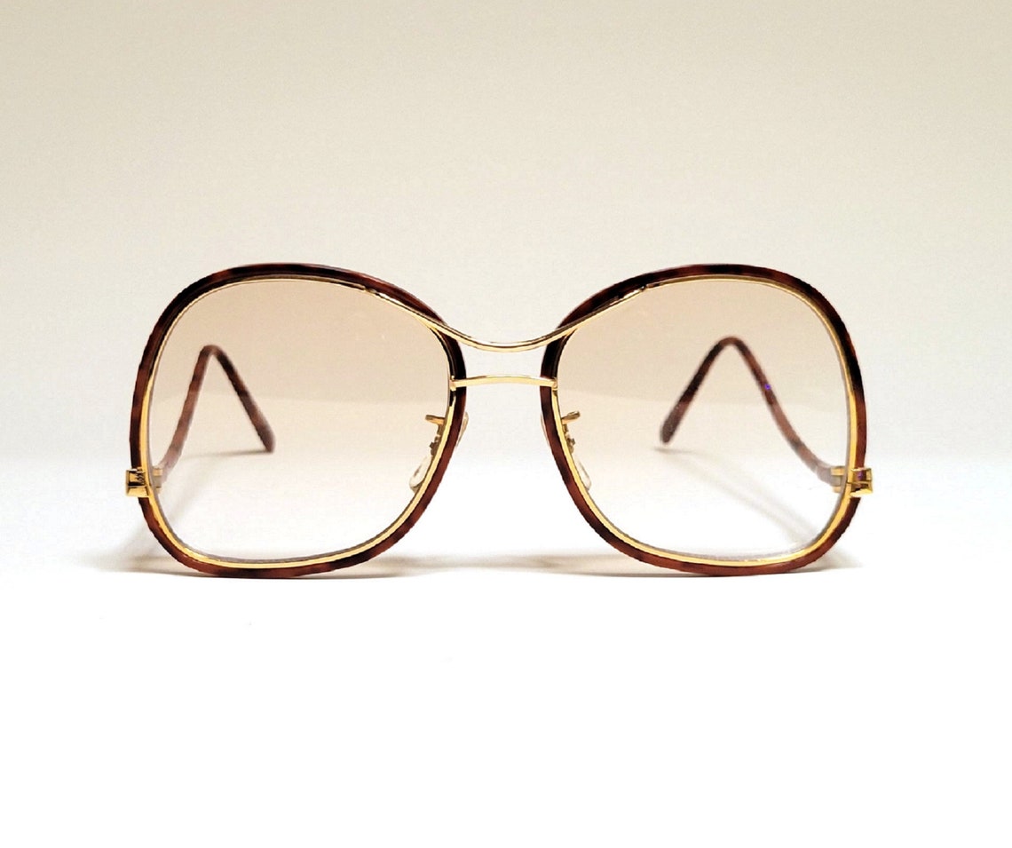 Vintage Tura 1980s Double Bridge Gold and Tortoise Shell Eyeglasses - Etsy