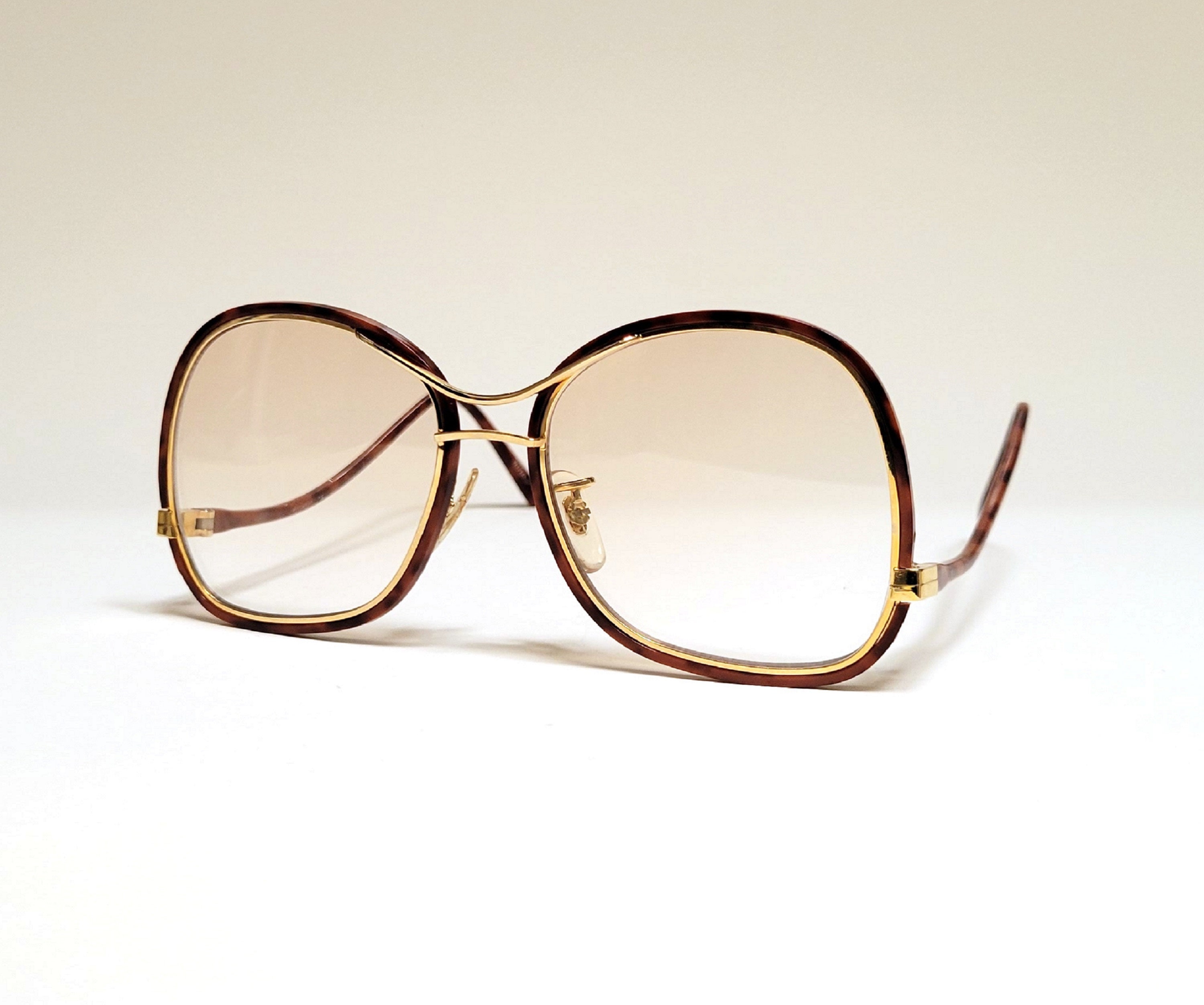 Vintage Tura 1980s Double Bridge Gold and Tortoise Shell Eyeglasses - Etsy