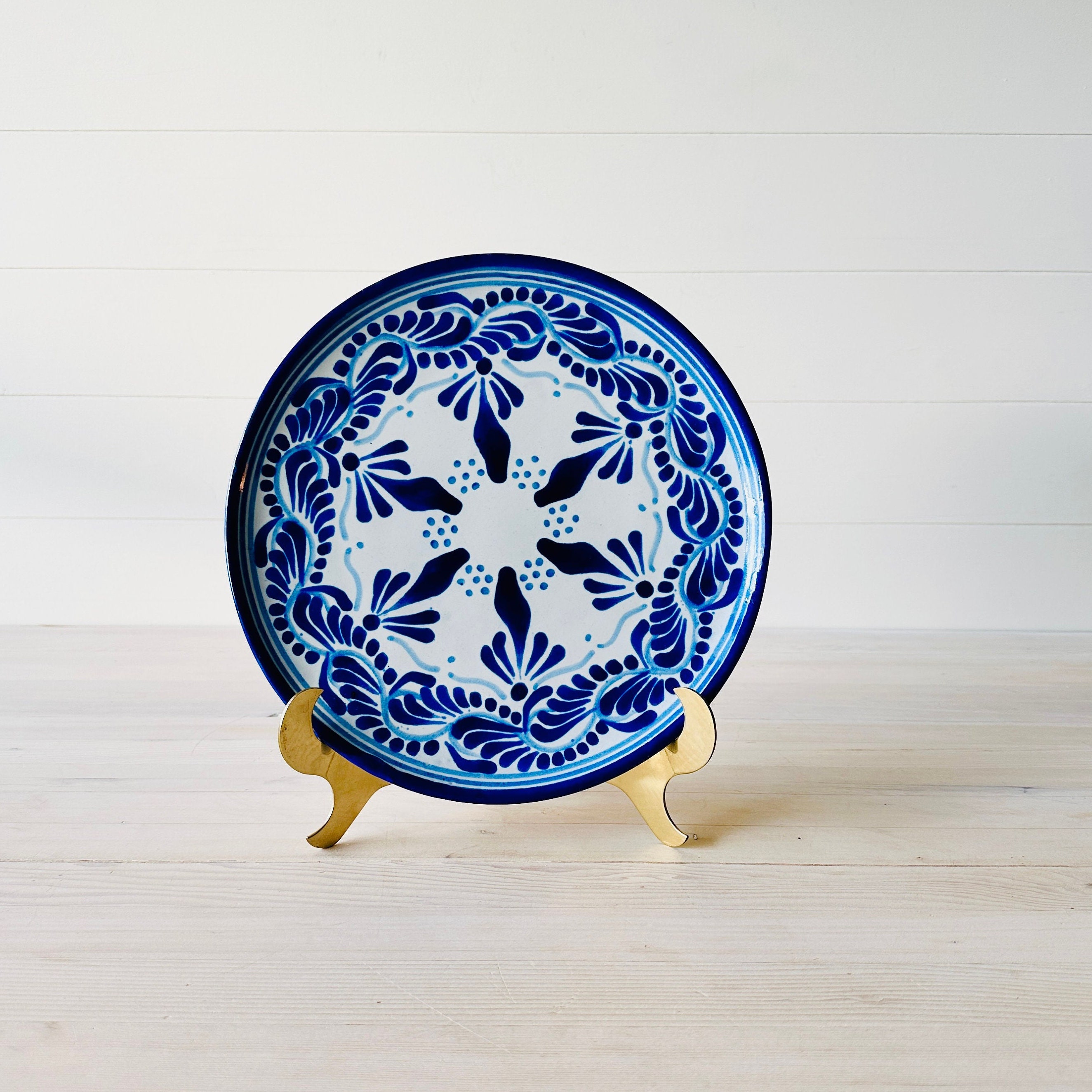 Casa Rugerio Puebla Mexico Blue and White 10.5 Plate - Etsy