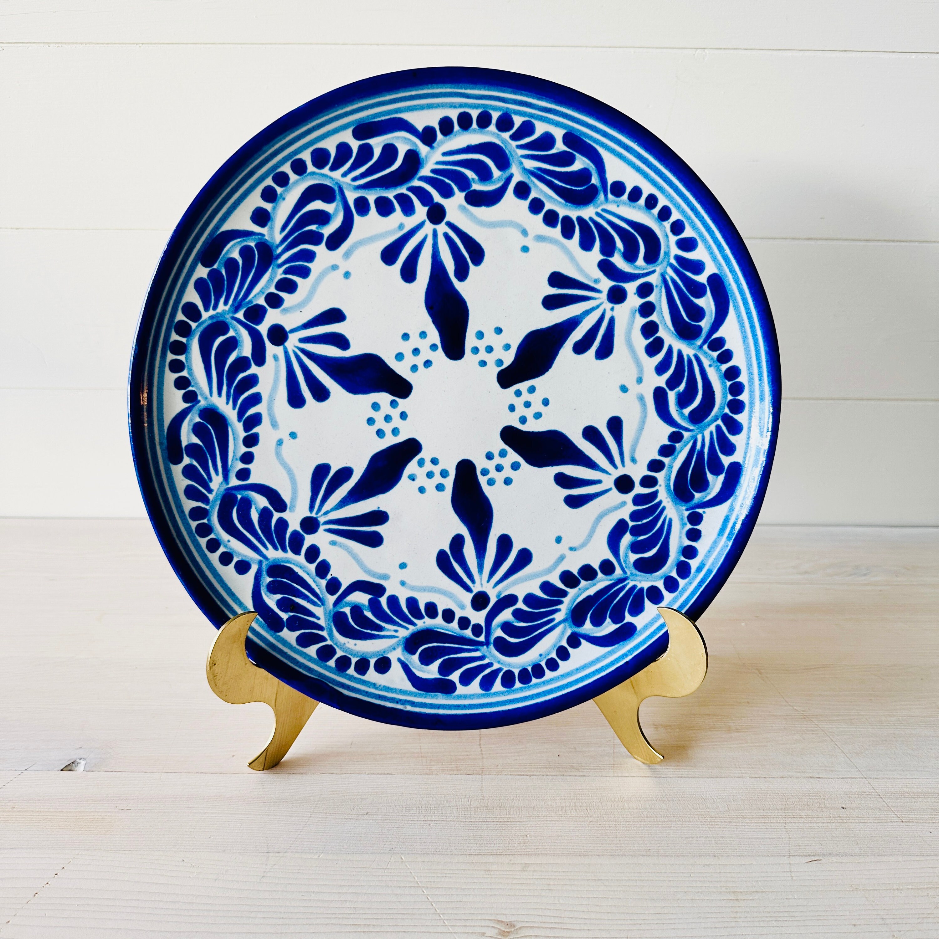 Casa Rugerio Puebla Mexico Blue and White 10.5 Plate - Etsy