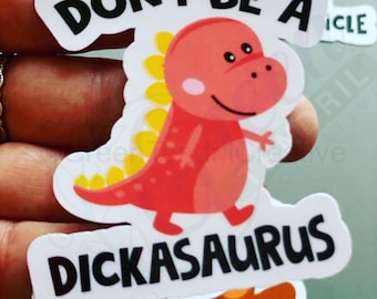 Dickasaurus Sticker - Etsy